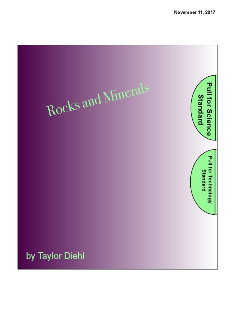 Rocksandmineralnotebook | PDF