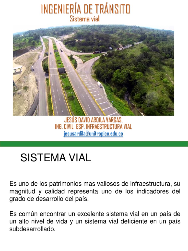 Sistema Vial Pdf La Carretera Calle 2845