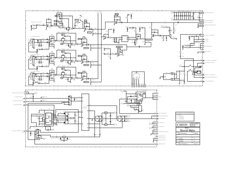 Carvin Schematic - S400 Sound Mate Rev D | PDF