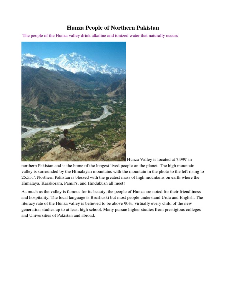 Hunza Tribe: Secrets to Longevity | PDF | Apricot | Dried Fruit