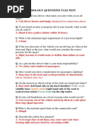 Taxi Licensing Example Test Questions With Answers PDF | PDF ...