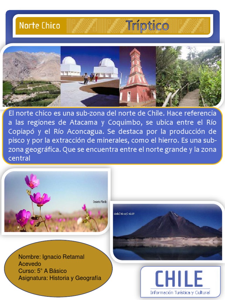 EL NORTE CHICO Triptico | PDF