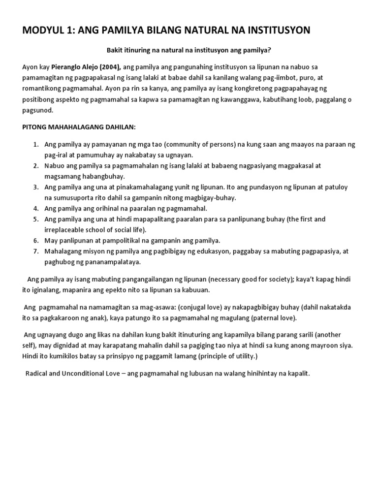 ESP 8 Summary Outline | PDF