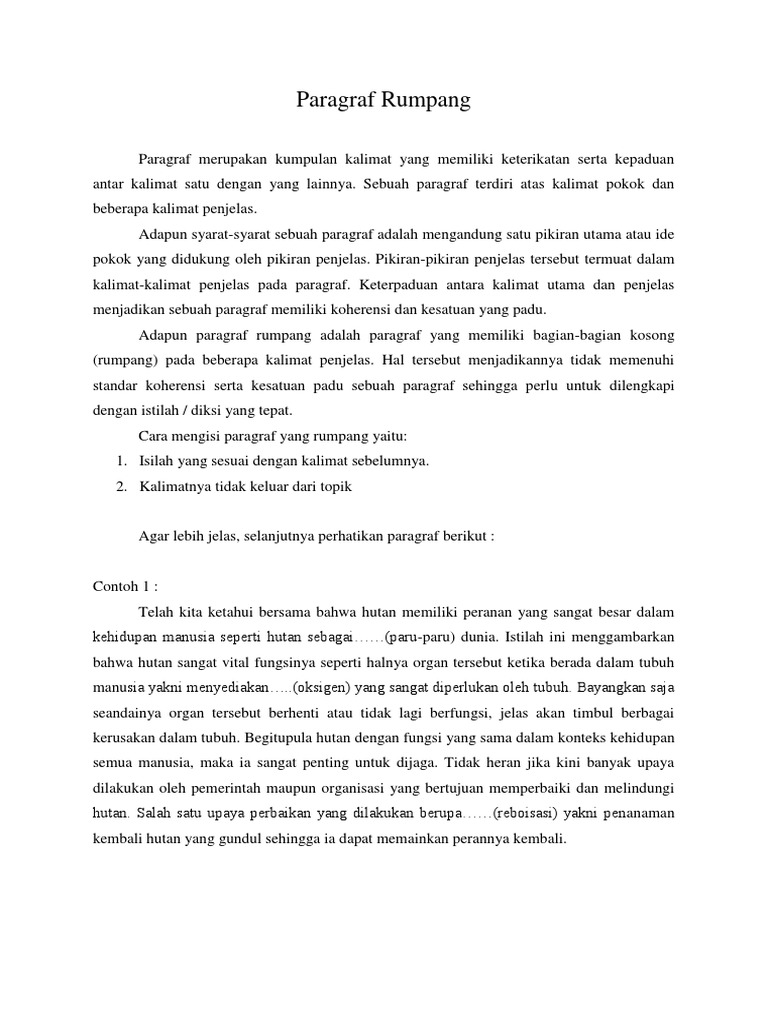 Paragraf Rumpang | PDF