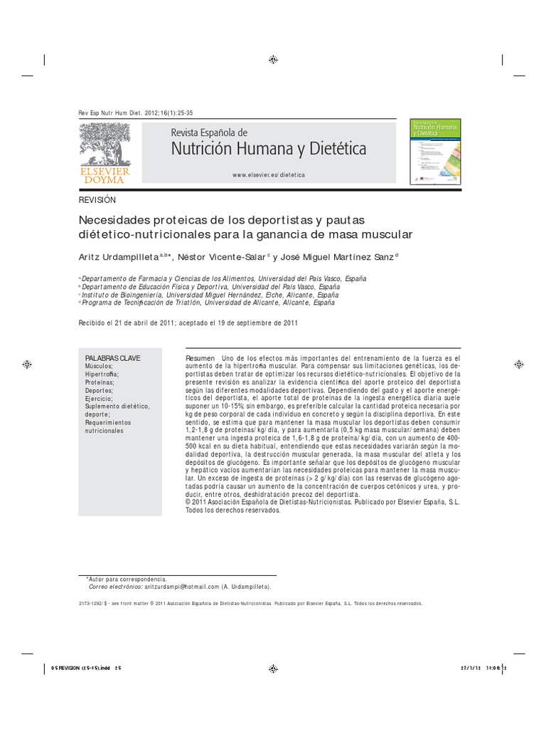 Protein Needs in Athletes and Dietary-Nutrition Guidelines To Gain ...