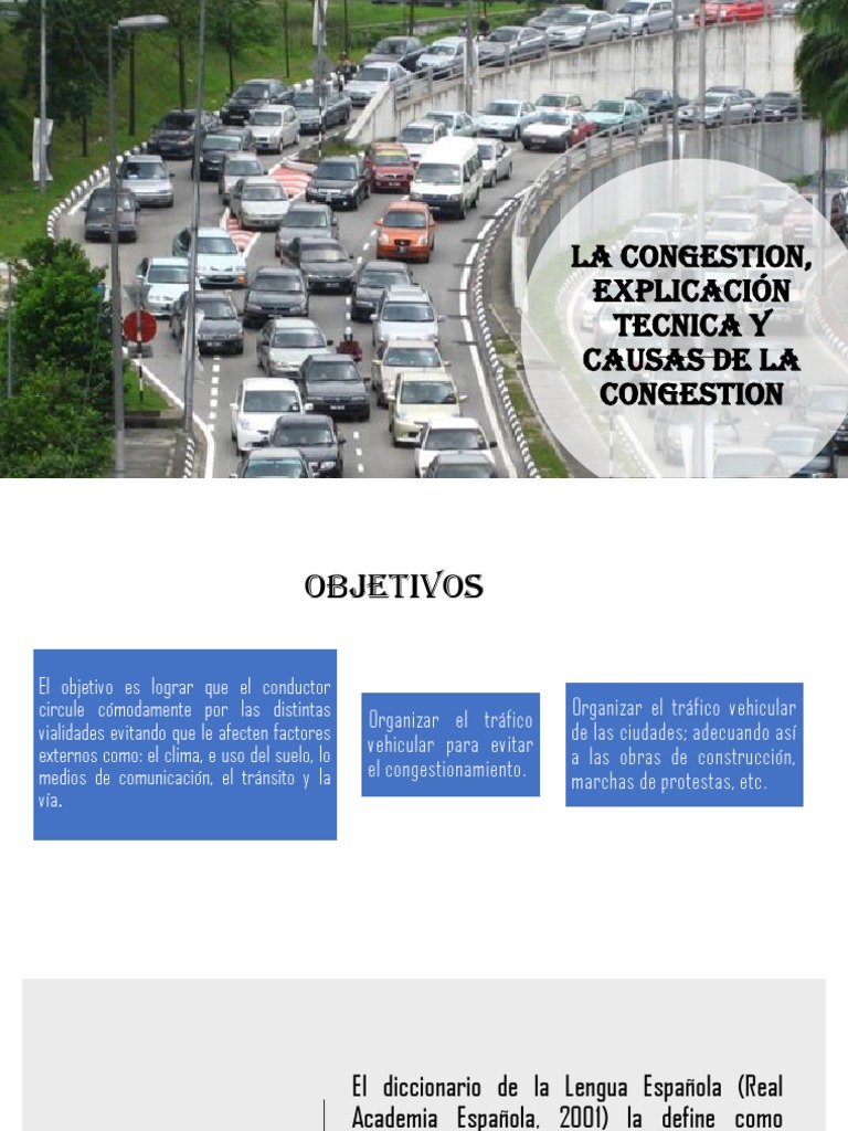 Congestion Vehicular PDF | PDF | Transporte público | Transporte