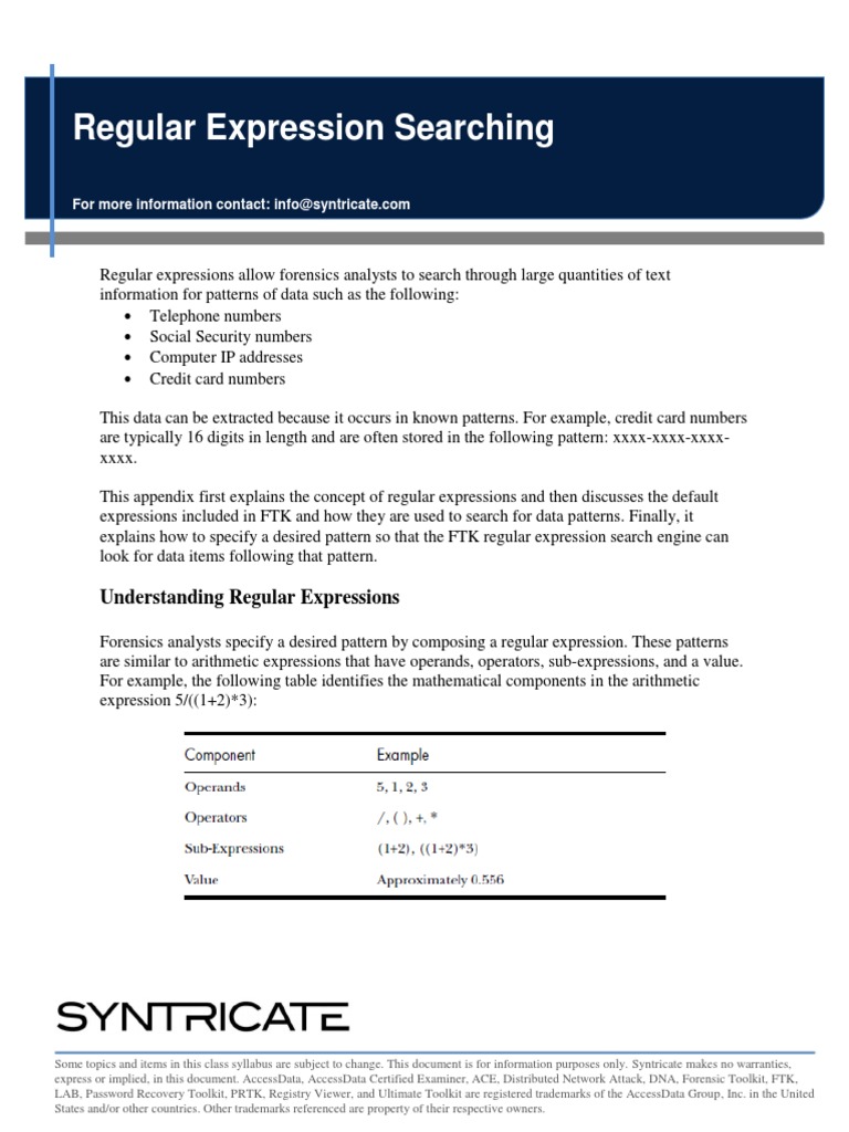 Regular Expressions | PDF | Regular Expression | Trademark