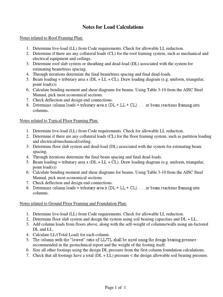 5-Storey Building Load Calculation Guide | PDF | Beam (Structure ...