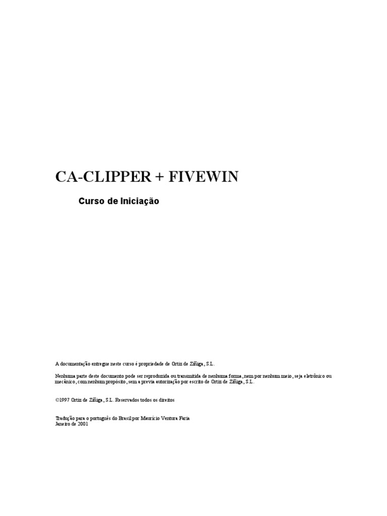 FiveWin - Manual em Portugus | PDF | Janela (informática) | Microsoft ...