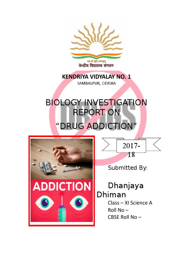 Drug Addiction Project | PDF | Psychoactive Drugs | Nicotine
