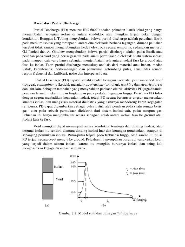 Dasar Dari Partial Discharge | PDF | Teknologi & Rekayasa
