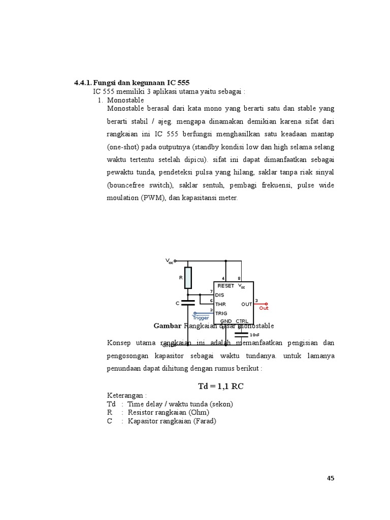 Aplikasi IC 555 | PDF