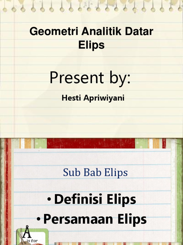 Rumus dan Definisi Elips Matematika | PDF