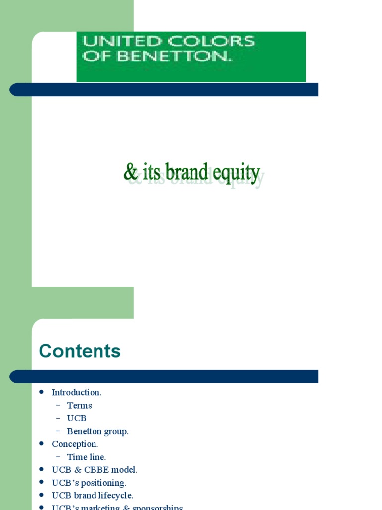 Ucb Presentation | PDF | Brand | Fashion