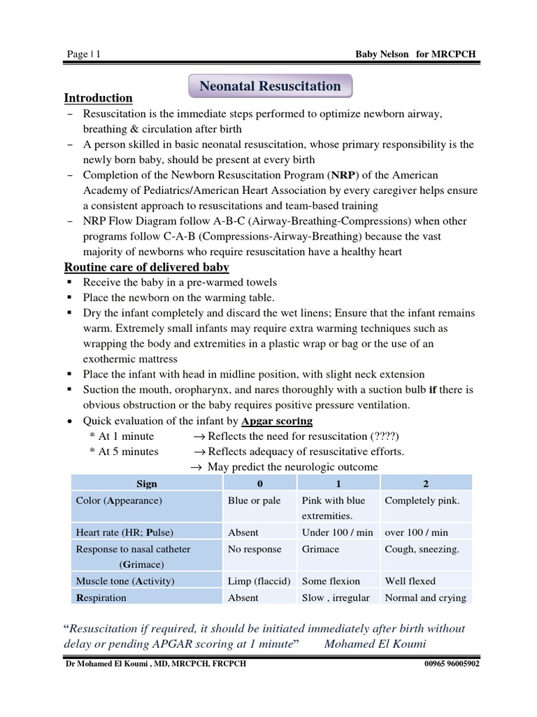 NRP | PDF | Cardiopulmonary Resuscitation | Heart Rate