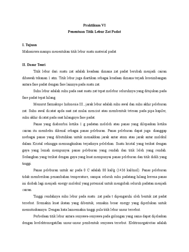 Praktikum Fisika Titik Lebur Lilin | PDF