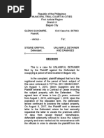 Position Paper MTCC Ejectment Case | PDF | Complaint | Eviction