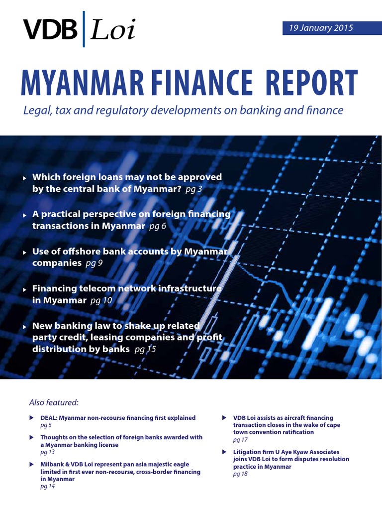 Myanmar Finance Report | PDF | Loans | Banks