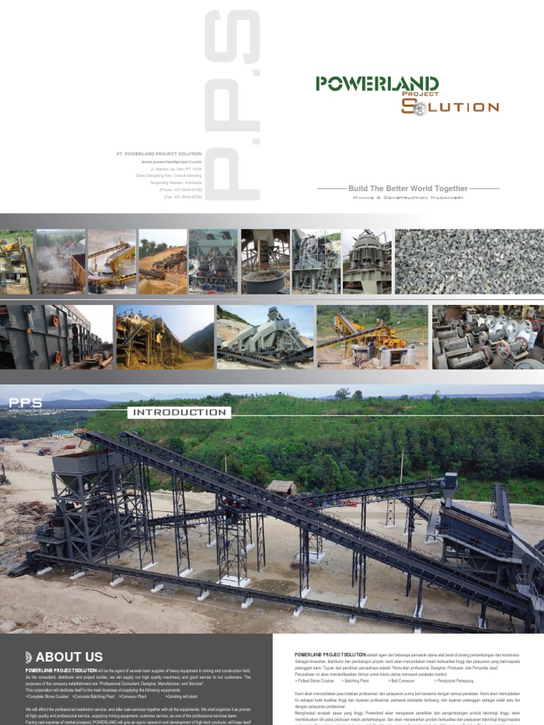 Solusi Alat Berat Pertambangan Powerland | PDF | Industri | Material