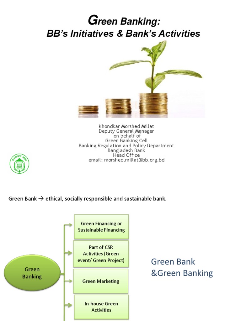 Bangladesh Bank Presentation On Green Banking | PDF | Banks | Refinancing