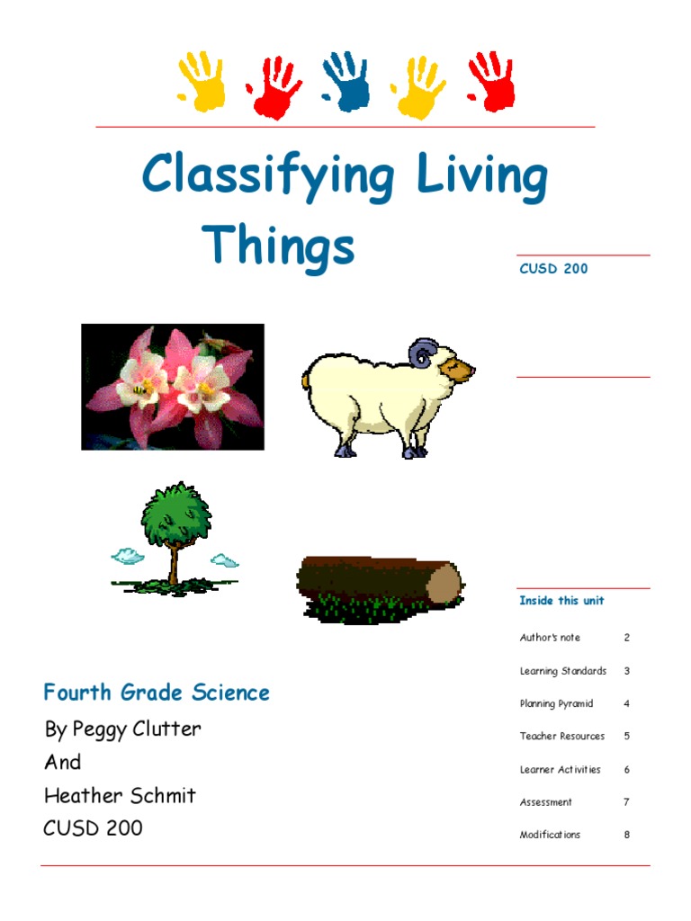 Classifying Living Things | PDF | Predation | Taxonomy (Biology)