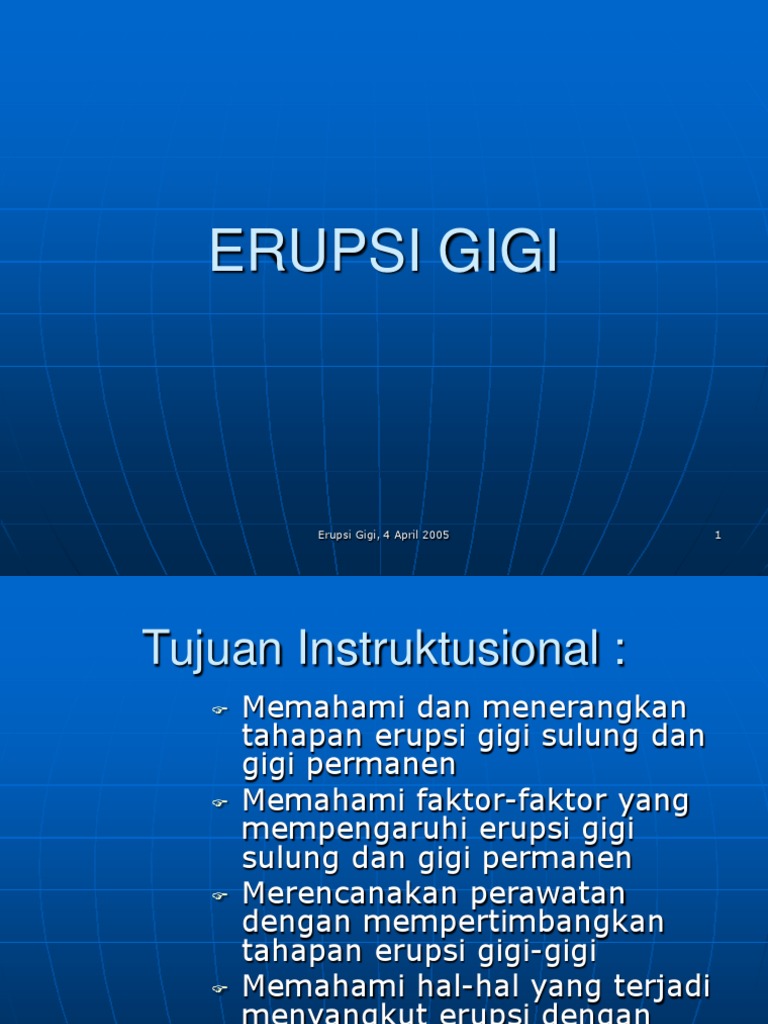 Erupsi Gigi | PDF