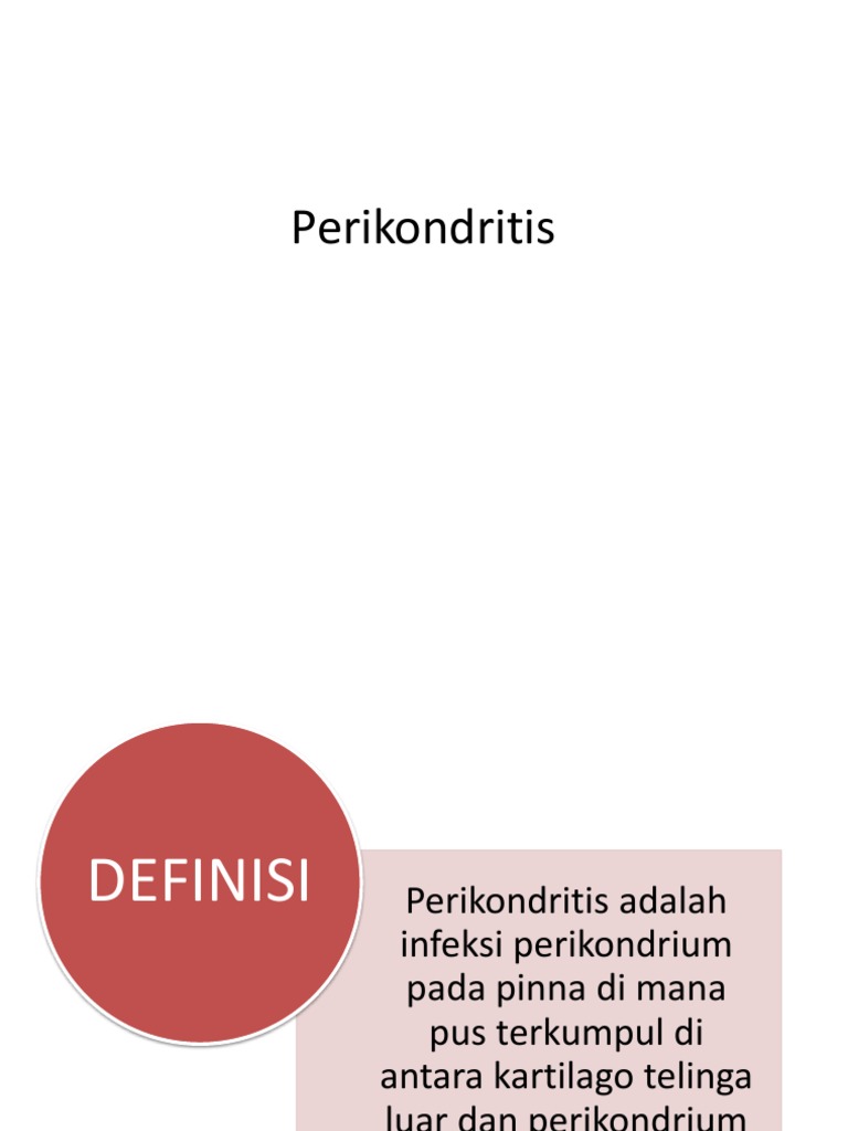 Perikondritis: Infeksi dan Penyebabnya | PDF