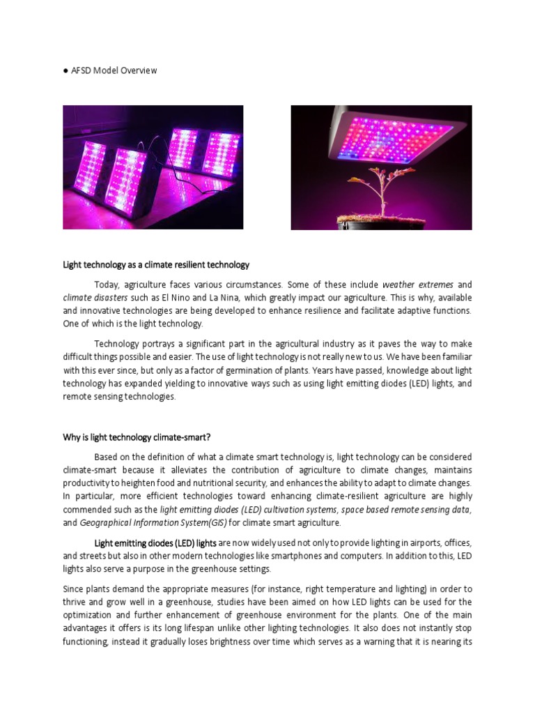 AFSD Model Overview | PDF | Light Emitting Diode | Lighting