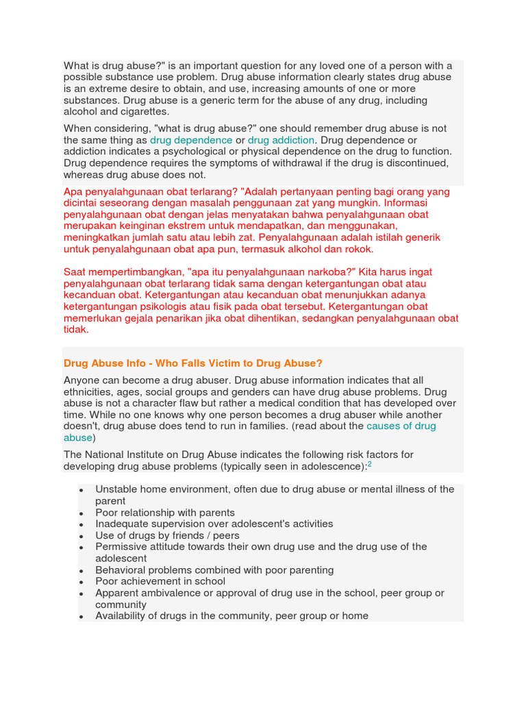 Drug Dependence Drug Addiction: Drug Abuse Info - Who Falls Victim To ...