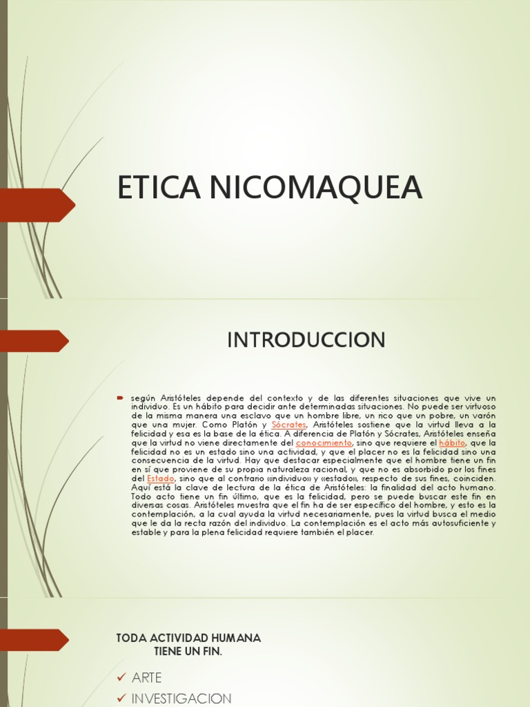 Etica Nicomaquea | PDF | Aristóteles | Science