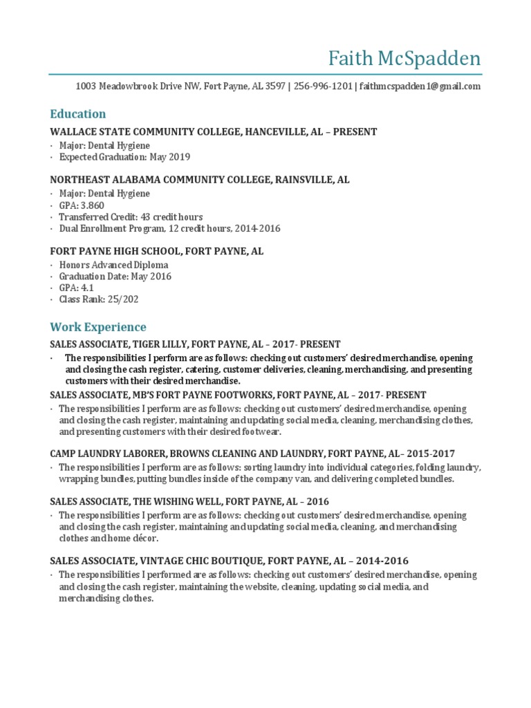 2017 Resume | PDF | Business | Business