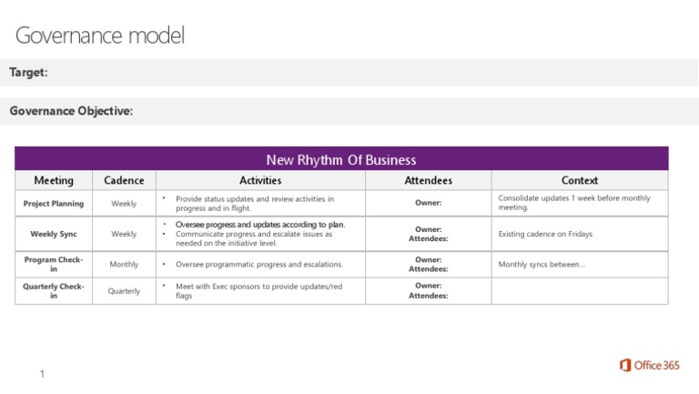 Governance Framework Slide | PDF