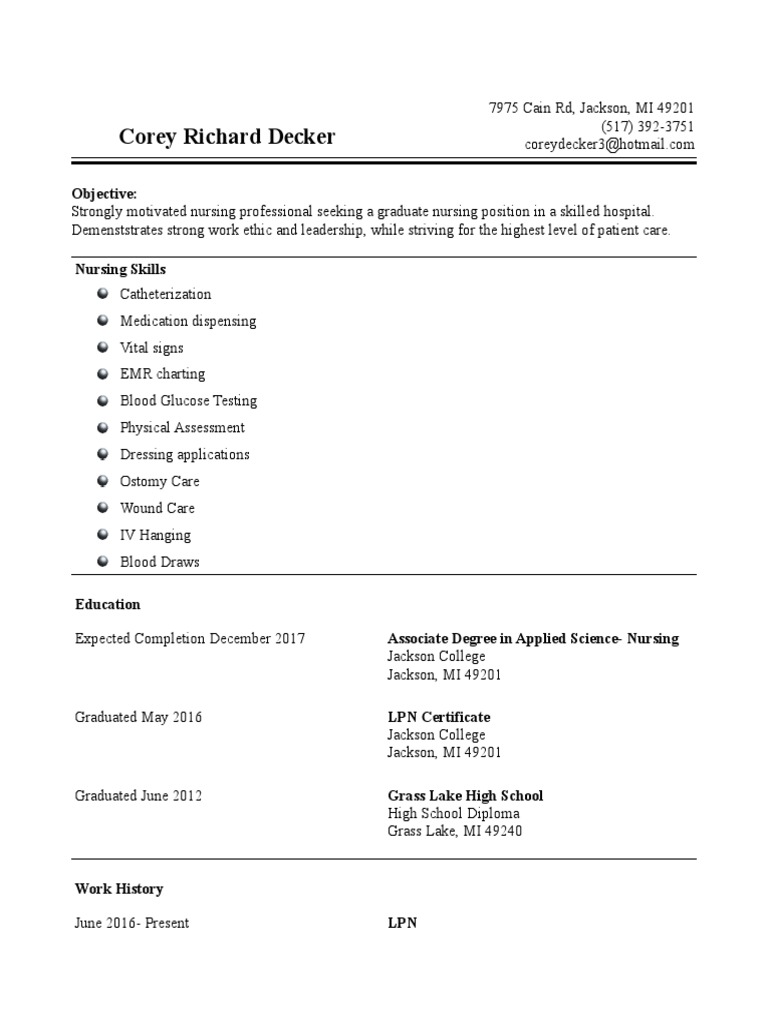 Coreys Resume | PDF