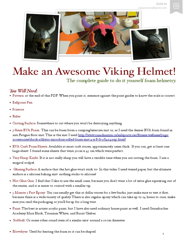 Make An Awesome Viking Helmet!: The Complete Guide To Do It Yourself ...
