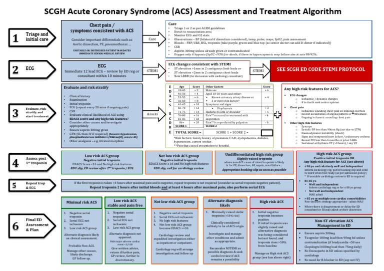 FINAL SCGH ED Acute Coronary Syndrome Pathway | PDF | Myocardial ...