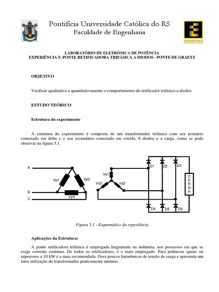 Ponte Retificadora Trifásica A Diodos - Ponte de Graetz | PDF ...