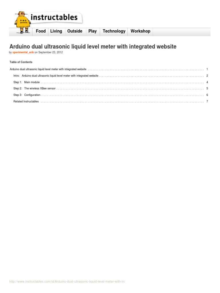 Arduino Dual Ultrasonic Liquid Level Meter With in | PDF | Arduino ...