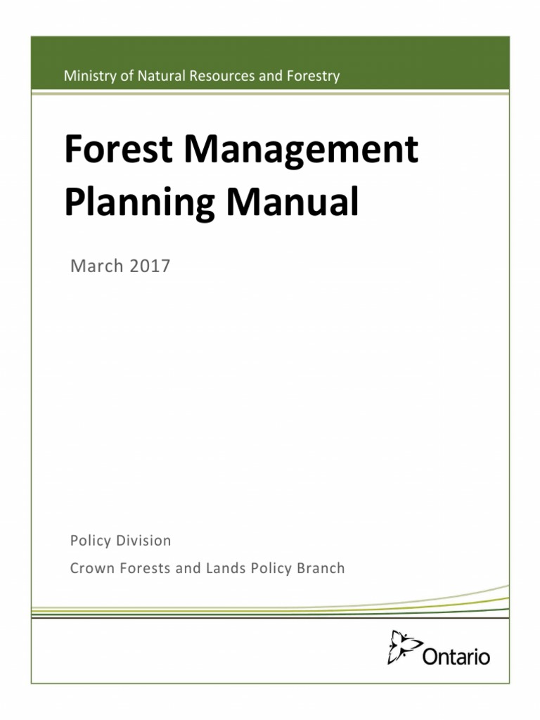 Forest Management Planning Manual | PDF | Endangered Species Act Of ...