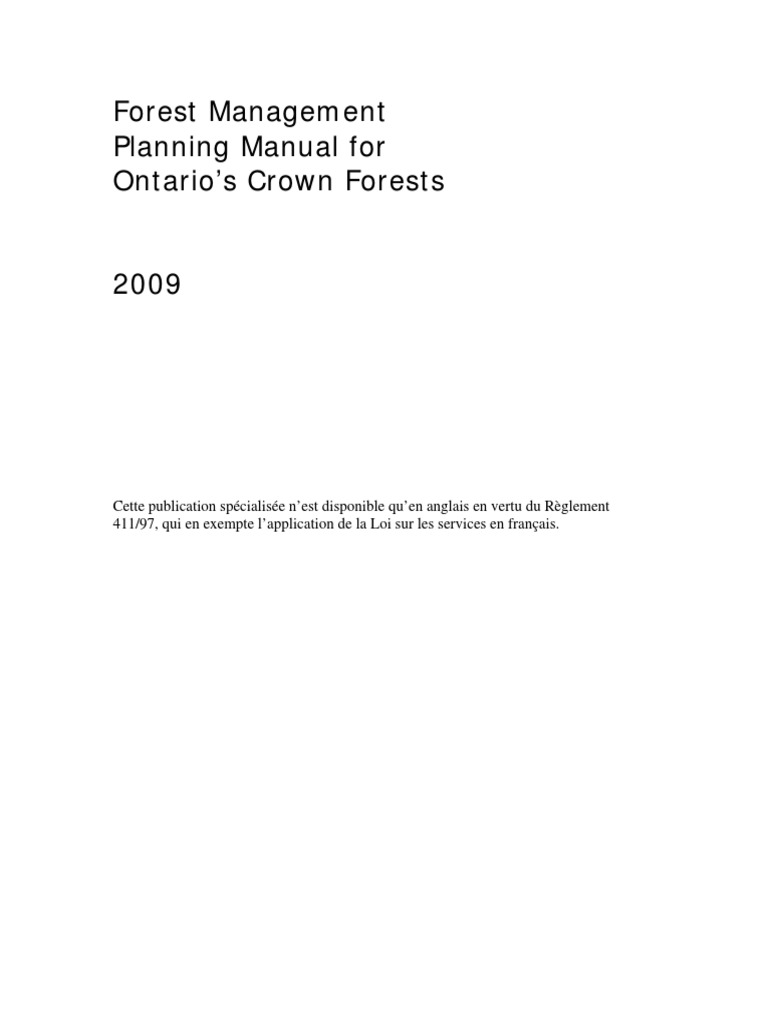 Forest Management Planning Manual | PDF | Forestry | Environmental ...
