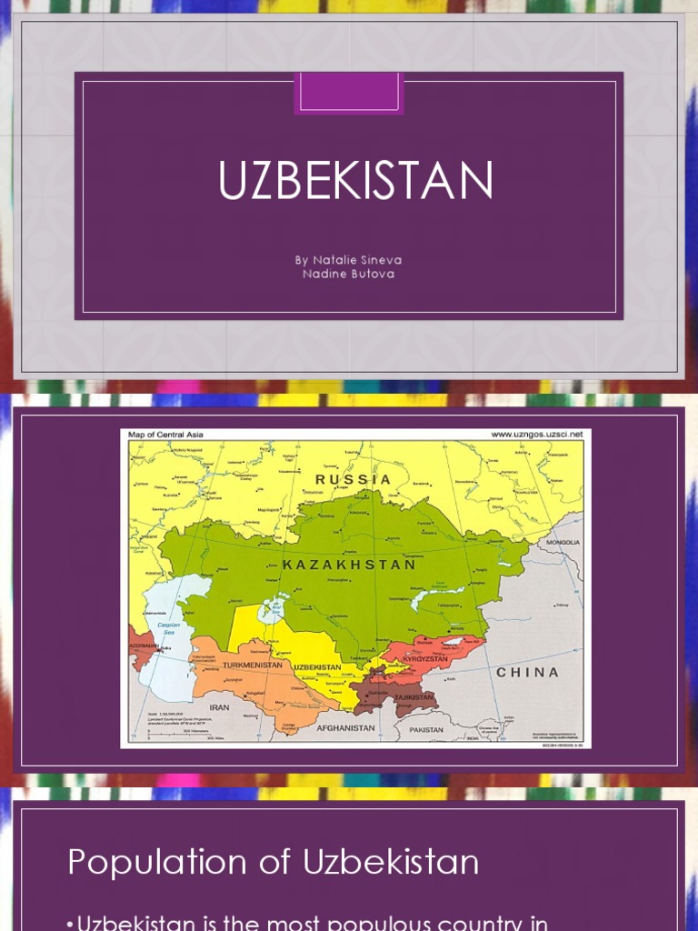 Uzbekistan Population, Religions, Cities, Industries & Education | PDF