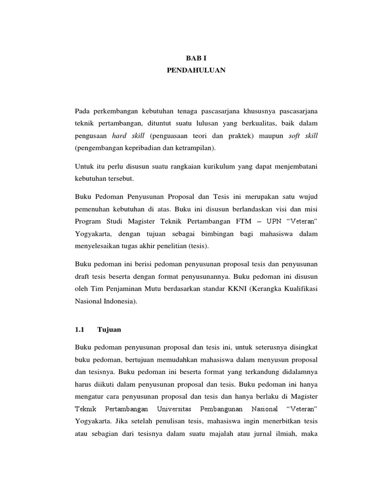 Format Draft Proposal Tesis 08.11.15 S-2 | PDF