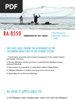 RA 8550 As Amended by RA 10654 Fisheries Code | PDF | Coral | Coral Reef