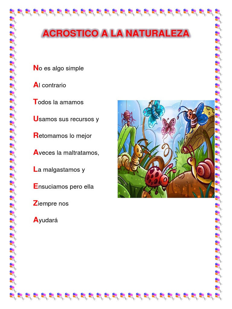 Acrostico a La Naturaleza