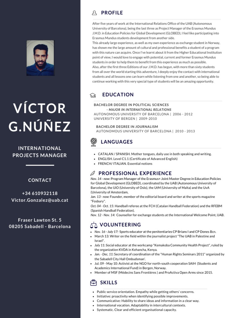 CV Victorgn Ema | PDF | Academic Degree | Behavior Modification