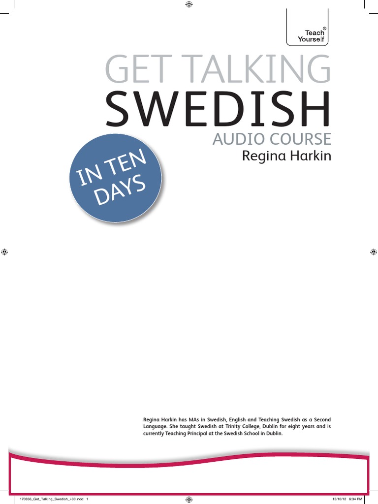Talking Swedish | PDF | English Language | Languages