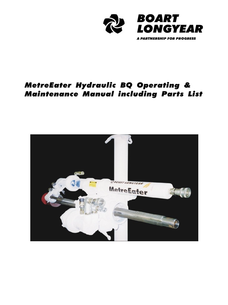 MetreEater Drill Operation Manual | PDF | Valve | Pump