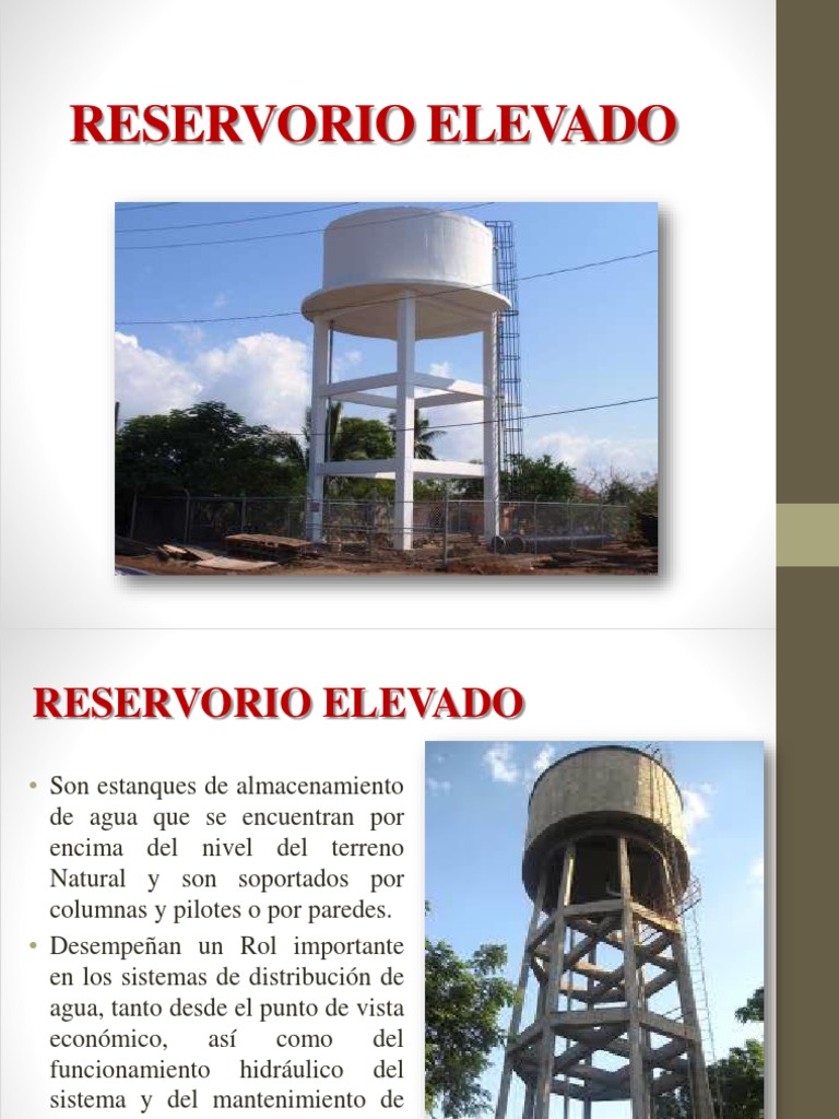 Tipos y Uso de Reservorios Elevados | PDF | Reservorio | Agua
