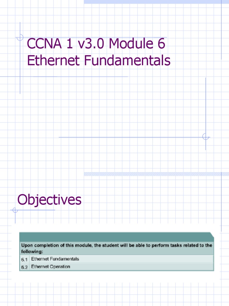 CCNA 1 v3.0 Module 6 Ethernet Fundamentals | PDF CCNA 1 v3.0 Module 6 Ethernet Fundamentals | PDF