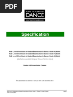 IDTA Graded Examination Overview 2023 | PDF | Dances | Learning