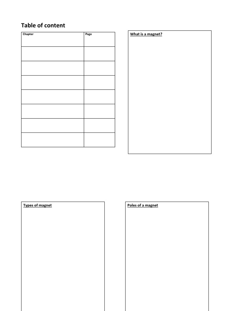 My Magnet Booklet | PDF